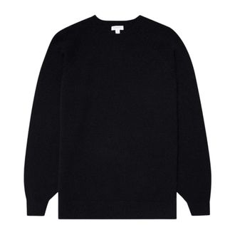 Sunspel Homme, Pulls, Bleu, Taille: XL Pull col rond en laine dagneau