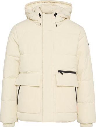 QS by s.Oliver Herren 2150208 Steppjacke mit Kapuze, Weiß 510, Large