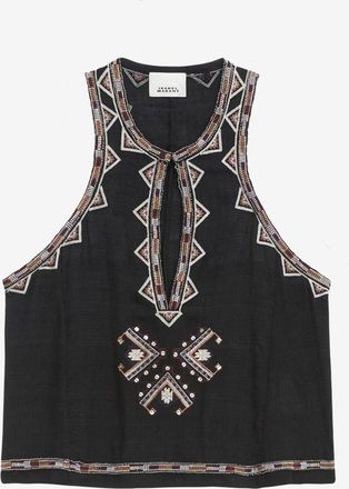 Isabel Marant Top Zahara - Femme - Noir - Taille 34 - Isabel Marant
