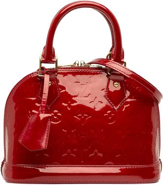 Louis Vuitton Hobo Bags - Monogram Vernis Alma BB - Gr. unisize - in Rot - f&uuml;r Damen