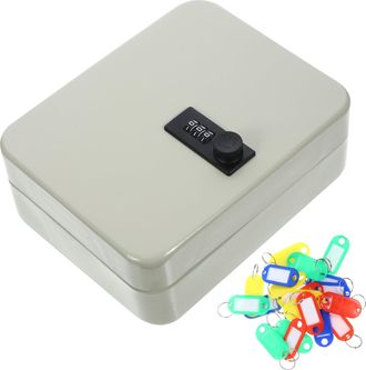 Pretyzoom Wandschlüsselschrank aus Eisen mit Sicherheitsschloss Robuster Schlüsselhalter für Privathaushalt und Immobilienverwaltung Wandmontierte Schlüsselbox 