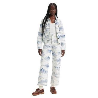 Levi's Femme Ribcage Straight Ankle, Western Toille, 25W / 27L