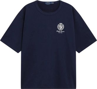 Polo Ralph Lauren Homme, Tops, Bleu, Taille: XL Crest Logo T-Shirt