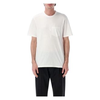 Maison Margiela Taped Baumwoll-Jersey T-Shirt - - Tops - Herren - Wei&szlig; - L