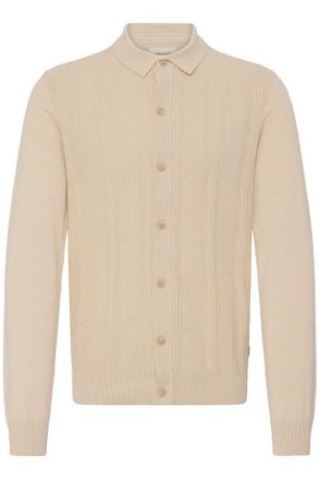 Blend Kurzarmshirt BHBaron Eleganter Feinstrick-Pullover mit Polo-Kragen und Knopfleiste
