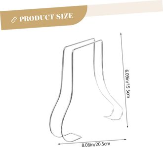 SOLUSTRE 2 Stück Teiliges Schuhdisplay Ständer aus mit Ergonomischem Bogen Design Leichter und Stabiler Schuhspanner für Sandalen High Heels und Pumps Verformu