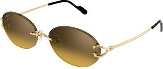 Cartier CT0551S009 Gradient Lens Sunglasses - Gold