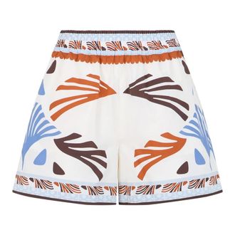 Herno Shorts mit Sommerprint aus Baumwolle - - Shorts - Damen - Mehrfarbig - XS