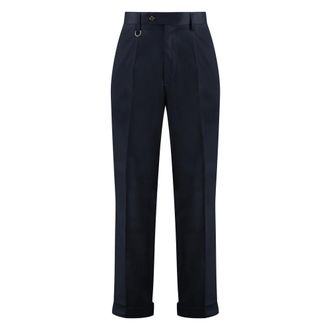 Paolo Pecora Homme, Pantalons, Bleu, Taille: XL Pantalon en mélange de coton