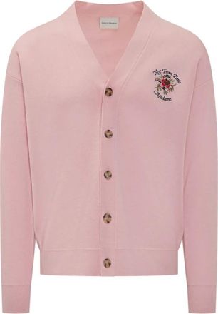 Dr&ocirc;le de Monsieur Homme, Pulls, Rose, Taille: S Slogan Rose Cardigan