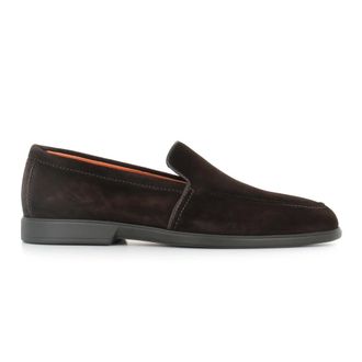Santoni Homme, Chaussures, Brun, Taille: 40 EU Soft Reversed Calf Slipper