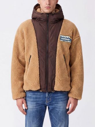 Dsquared2 Veste r&eacute;versible en sherpa bicolore avec capuche