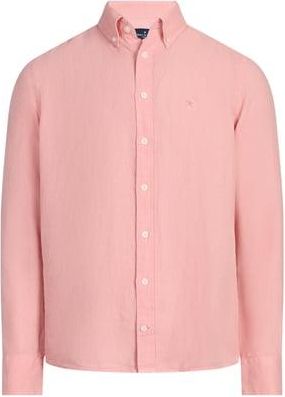 Hackett Chemise droite col am&eacute;ricain en lin