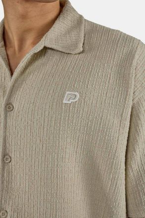 Pegador Kurzarmshirt Libco Structured Knit Shirt Materialmix, regular fit