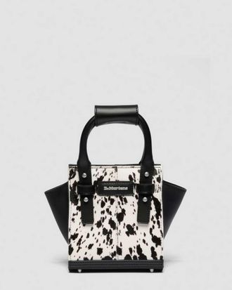 Dr. Martens Extra Kleine Dalmatiner Hair On Leder Tote Bag in Creme