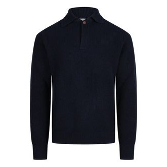 Ballantyne Polo en maille - Homme - Pulls - Bleu - Taille: M