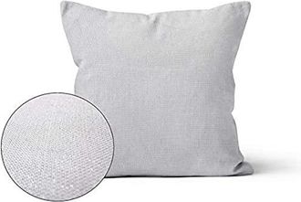 Soleil d'Ocre Bella Abdeckung von Kissen, Polyester, Weiß, 40 x 40 cm