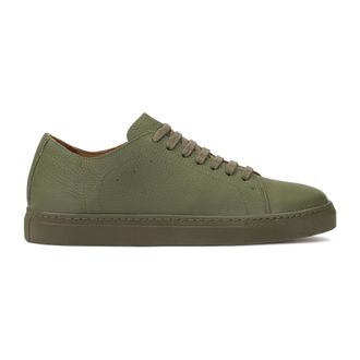 Kazar Sneaker mit Schn&uuml;rung aus Naturleder - - Shoes - Herren - Gr&uuml;n - 43 EU