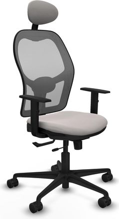 Piqueras y Crespo Ergonomischer Stuhl mit 1D-Armen, h&ouml;henverstellbare Lendenwirbelst&uuml;tze und festes Kopfteil, ausgestattet mit Syncro/Traslack und injiziertem Schaumsto