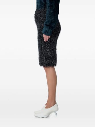 Lacoste lurex knitted mini skirt - Schwarz
