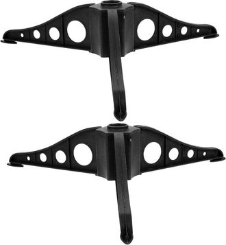 NUOBESTY 2 St&uuml;ck Weihnachtsbaumst&auml;nder aus Kunststoff Stabile 15cm Halterung f&uuml;r K&uuml;nstliche Weihnachtsb&auml;ume rutschfeste Schwarze Weihnachtsbaumhalterung f&uuml;r Zu