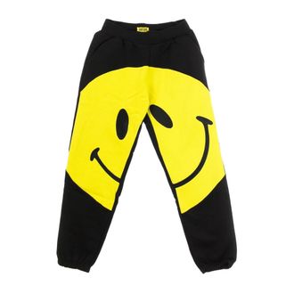 Market Smiley Schwarz/Gelbe Sweatpants Elastischer Bund - - Trousers - Herren - Mehrfarbig - M