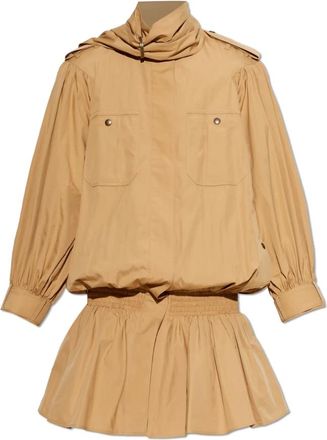 Chlo&eacute; Femme, Manteaux, Beige, Taille: 38 FR Manteau avec &Eacute;charpe Amovible