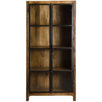 Made In Meubles Made In Meubles - Vitrine en bois de manguier et métal Ambroisa
