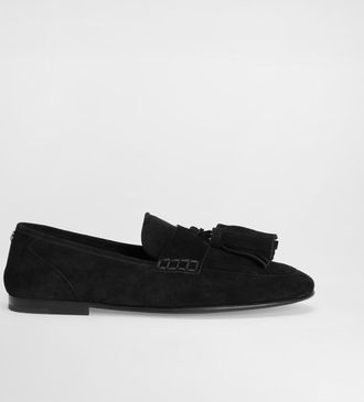 Dolce & Gabbana Split Calfskin Slipper - Mann Driver Und Mokassins Schwarz 39