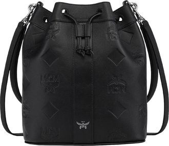 MCM Schulterriemen - Dessau Lthr Drawstring Med Bk - Gr. unisize - in Schwarz - f&uuml;r Damen