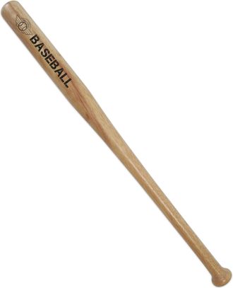 Normani Baseballschl&auml;ger aus Holz oder Aluminium mit rutschfestem Griff Farbe Holz Gr&ouml;&szlig;e 32