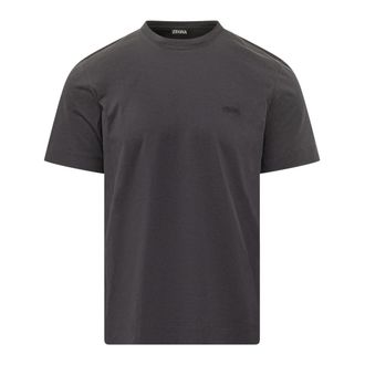 Ermenegildo Zegna Reine Baumwolle T-Shirt - - Tops - Herren - Schwarzk - S