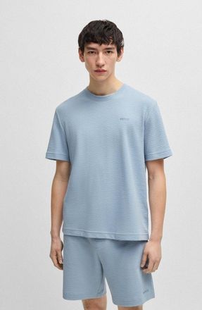 HUGO BOSS T-Shirt,Austin T-Shirt Waffelstruktur und Logo-Stickerei