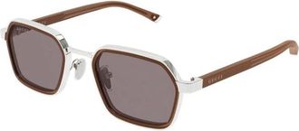 Gucci Rechteckige Sonnenbrille - - Accessories - unisex - Grau - 51 MM
