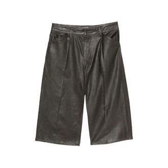 Christophe Lemaire Leather Shorts