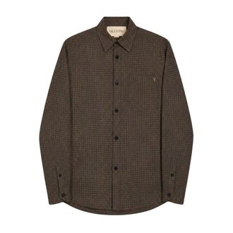 Valentino Micro-Karohemd - - Shirts - Herren - Mehrfarbig - L