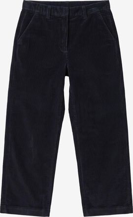 Knowledge Cotton Apparel Damen vegan Hose Bora Wide Cord Schwarz Jet