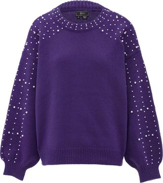 Faina Pullover mit Perlen Damen lila