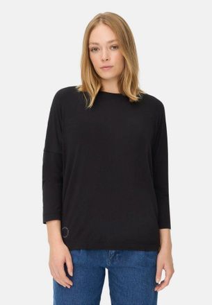 Camel Active Longsleeve Langarmshirt mit Rundhalsausschnitt Dreiviertelarm (1-tlg)