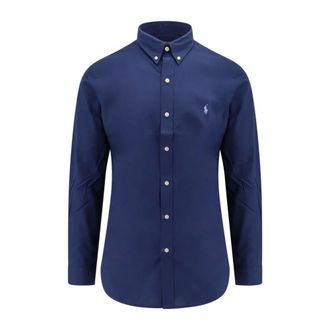 Polo Ralph Lauren Homme, Chemises, Bleu, Taille: 2XL Chemise Bleue Slim Fit en Coton Stretch