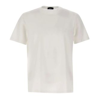 Herno Homme, Tops, Blanc, Taille: 2XL T-shirt Superfine Coton Stretch
