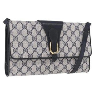 Gucci Sac bandouli&egrave;re vintage Pre-owned - Femme - Pre-owned - Bleu - Taille: ONE Size