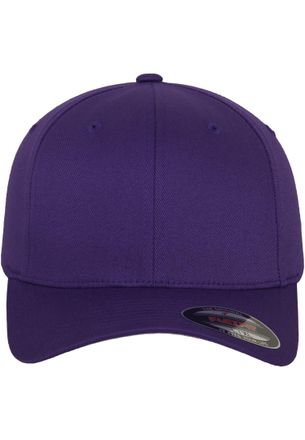 Flexfit Unisex Cap Wooly Combed, Unisex Baseballkappe, Youth, Purple
