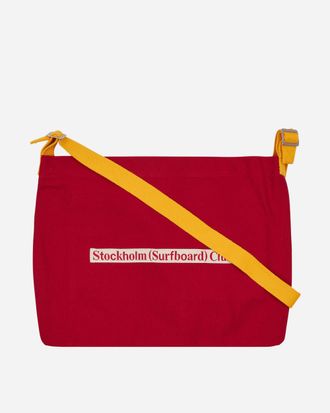 Stockholm Surfboard Club Flat Cross Body Bag Red