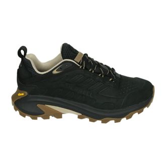Merrell Sportliche Flache Schuhe Schwarz Leder - - Shoes - Damen - Schwarzk - 38 1/2 EU