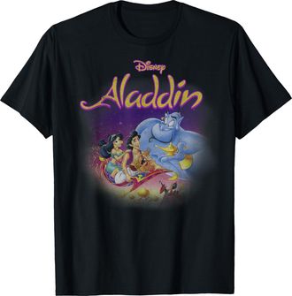 Disney Aladdin Group Shot Classic Movie Poster T-Shirt