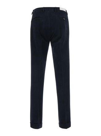 Michael Coal Mens Cotton Trousers With Belt Blue