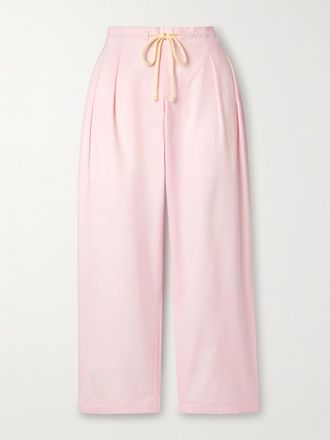 Maria McManus Pantalon Fusel&eacute; En Popeline De Coton Biologique &Agrave; Plis - Rose