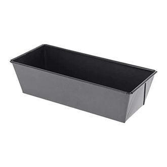 De Buyer De Buyer - Moule &agrave; cake bords pli&eacute;s en acier antiadh&eacute;sif - 30 x 10,8 x 7 cm -, Noir