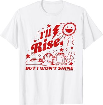 Garfield M&uuml;de Katze Lazy Day Bettdecke Zeit 80er 90er Retro Cartoon T-Shirt